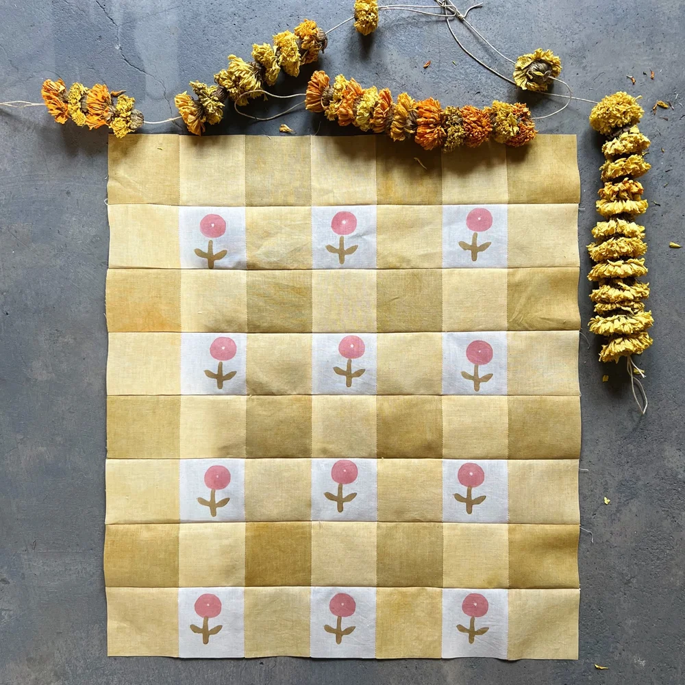 Marigold Quilt Dye and Sew Along Part 1 — Farm & Folk