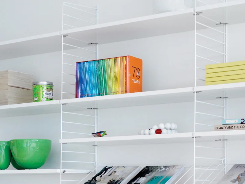 String Shelf System - White & White - Furniture File Ltd