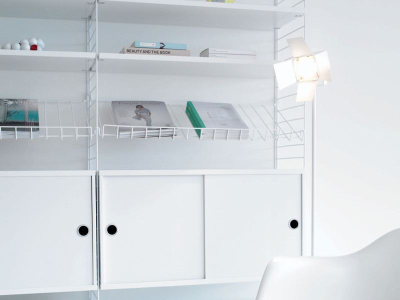 String Shelf System - White & White - Furniture File Ltd
