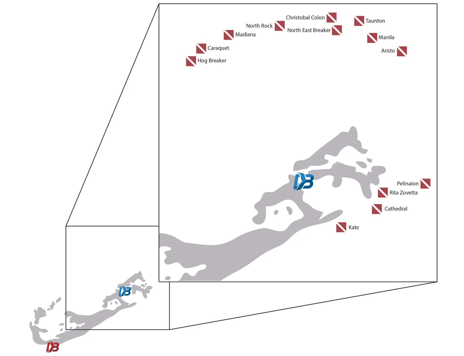 Dive Sites — Dive Bermuda at Grotto Bay