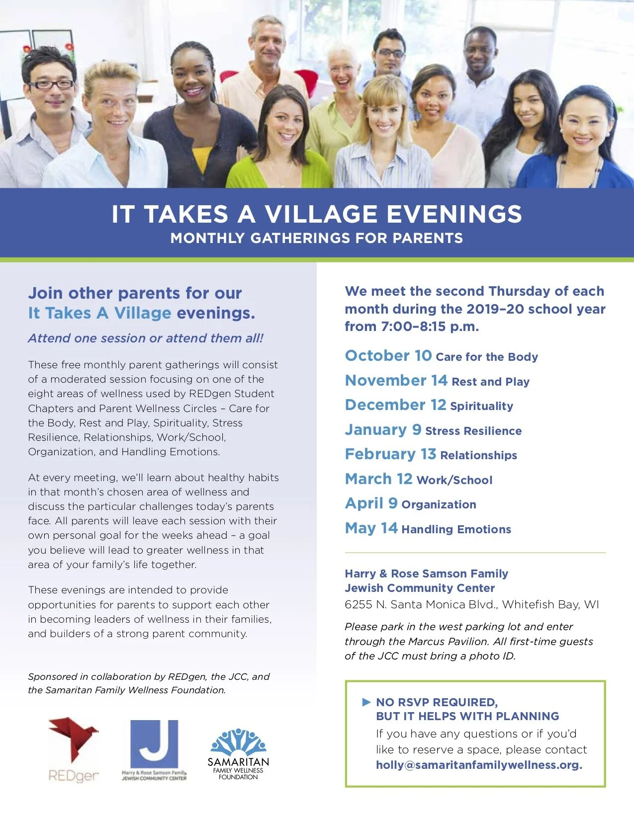 It Takes a Village Monthly Parent Gatherings — REDgen