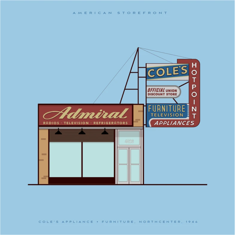 American Storefront Chicago — Cole's Appliance and Furniture Co.
