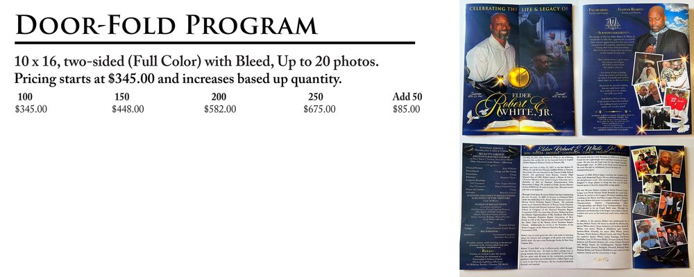 Funeral Items — DESIGNS BY MY, LLC