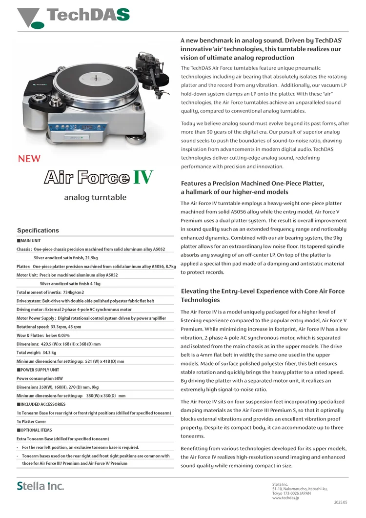 TechDAS - Worlds Finest Turntables — Sonic Purity - High End Audio ...