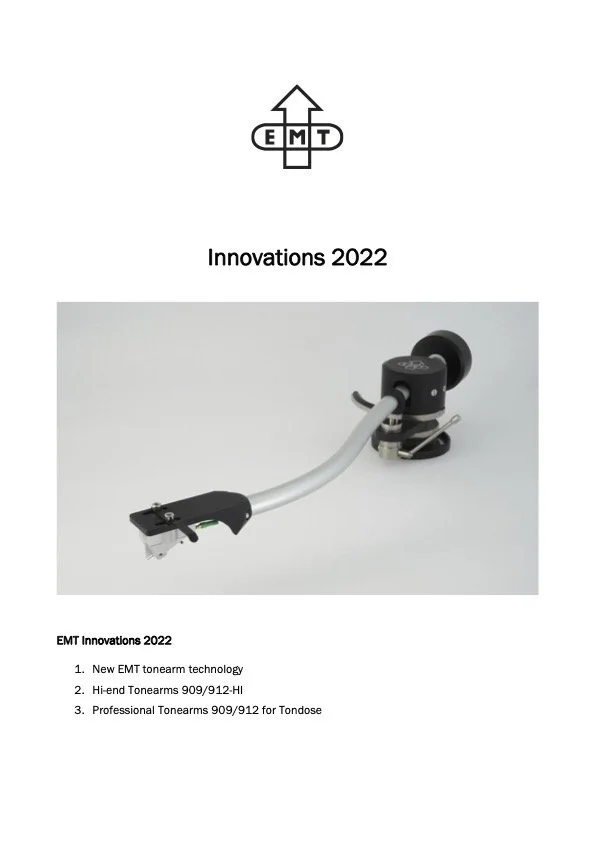 EMT 909 HIFI Tonearm — Sonic Purity - High End Audio Australia