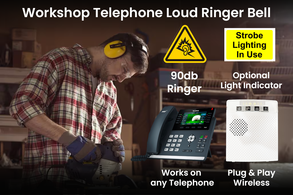 Workshop Loud Ringer VoIP Phone Bells — Loud Ringer Wireless VoIP Bell