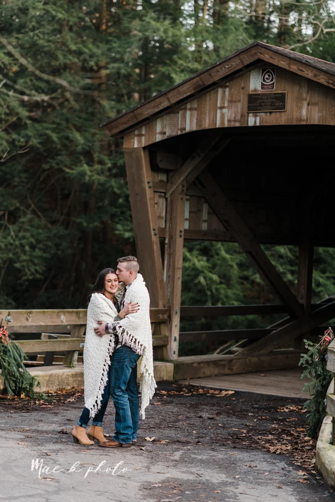 Shelby and Tyler's Winter Engagement Session at the Cinderella Bridge ...