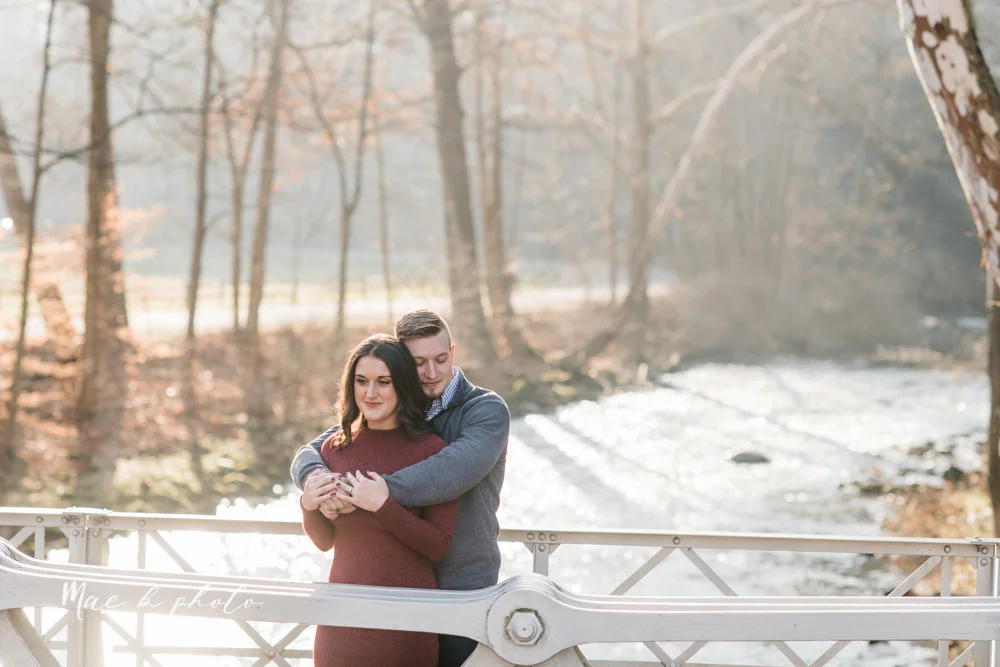 Shelby and Tyler's Winter Engagement Session at the Cinderella Bridge ...
