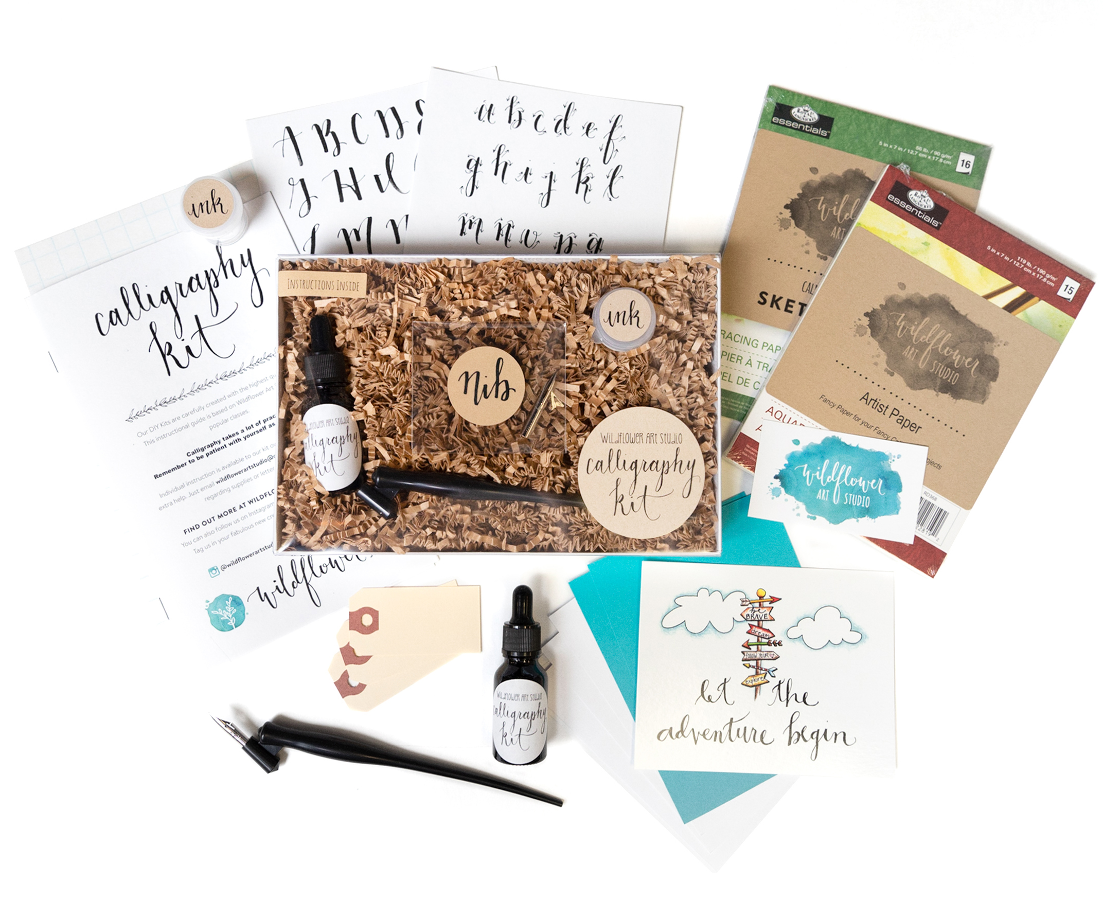 Calligraphy Kit - Calligraphy Pen Set with Book & Instructions ...