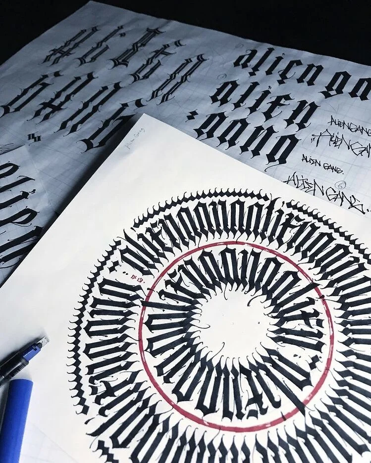 Commercial Lettering — Mindful Release