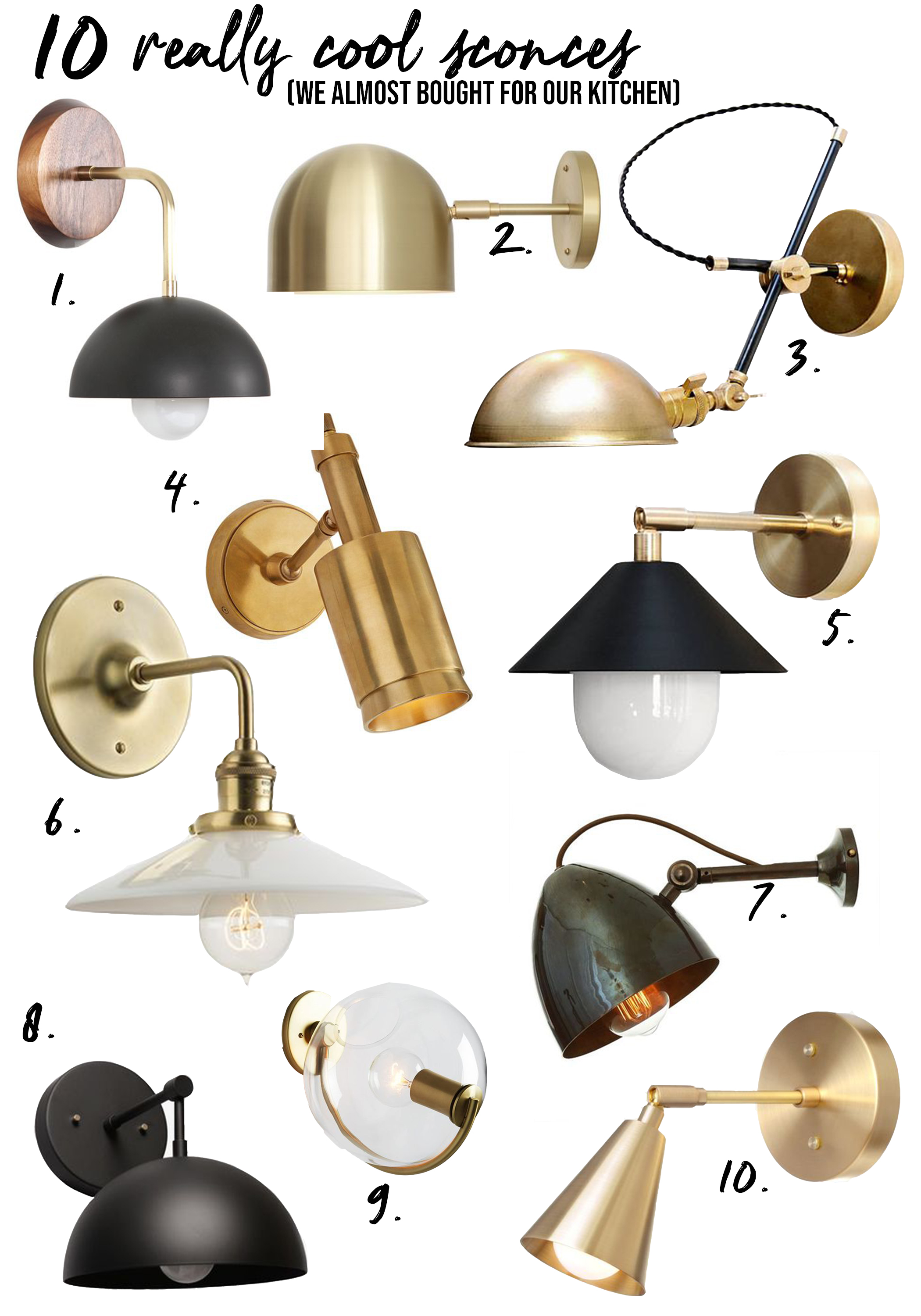 10 REALLY COOL SCONCES (WE ALMOST BOUGHT FOR OUR KITCHEN) — Casey Mason