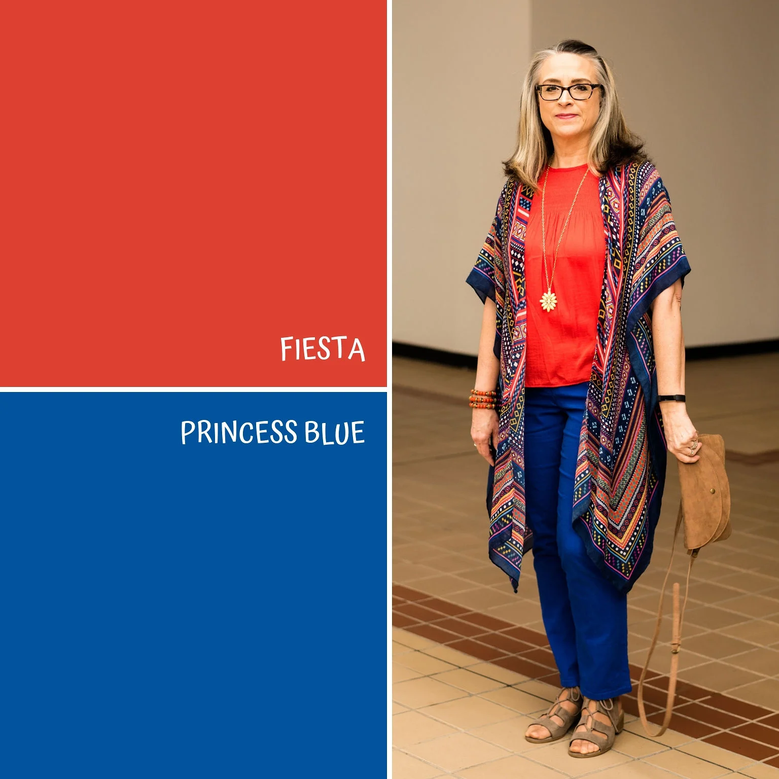 Pantone Spring/Summer - 2019 - Fiesta & Princess Blue — Stylin' Granny Mama