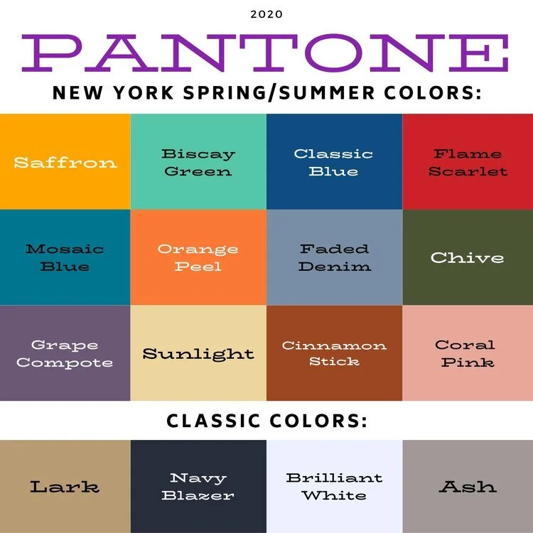 Pantone Spring/Summer 2020 - Recap — Stylin' Granny Mama
