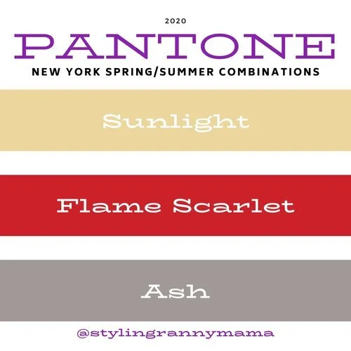 Pantone Spring/Summer 2020 - Recap — Stylin' Granny Mama