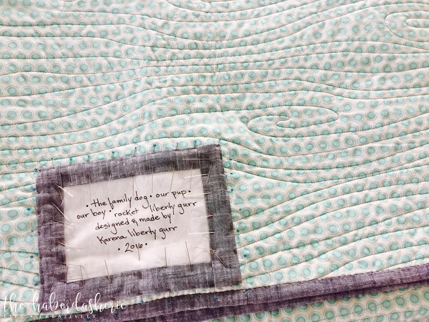 a creative final touch: quilt label tutorial — the haberdasherie