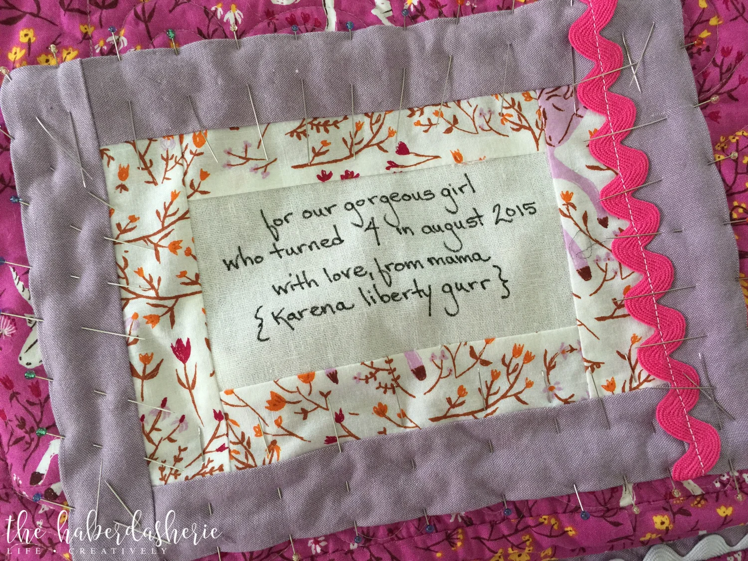 a creative final touch: quilt label tutorial — the haberdasherie