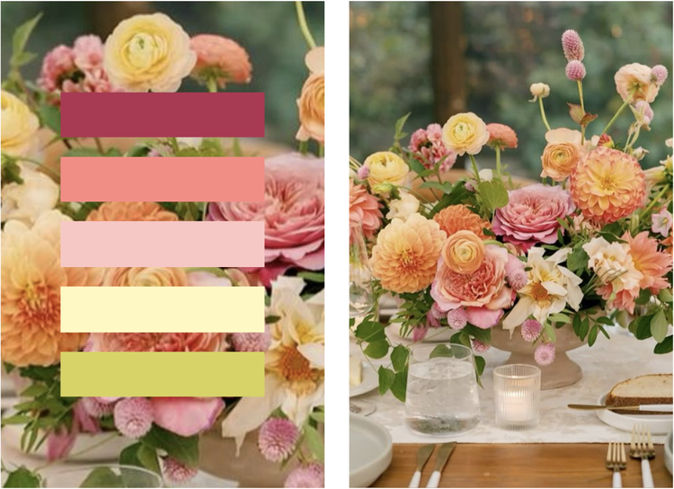 Creative Wedding Color Palettes for 2026 — Flourish Flower Farm