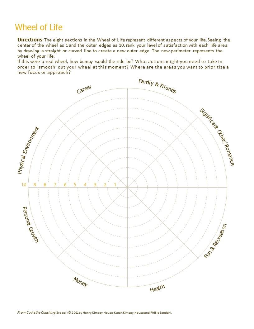 Wheel of Life exercise — dorianbaroni.com