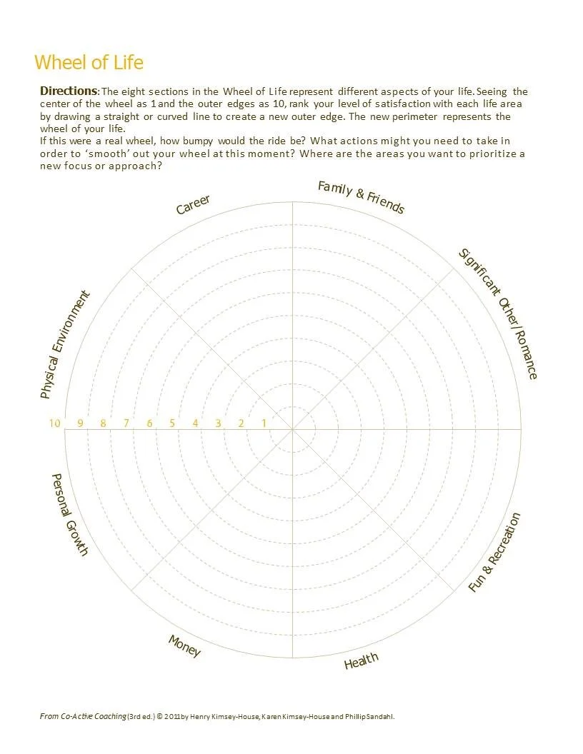 Wheel of Life exercise — dorianbaroni.com