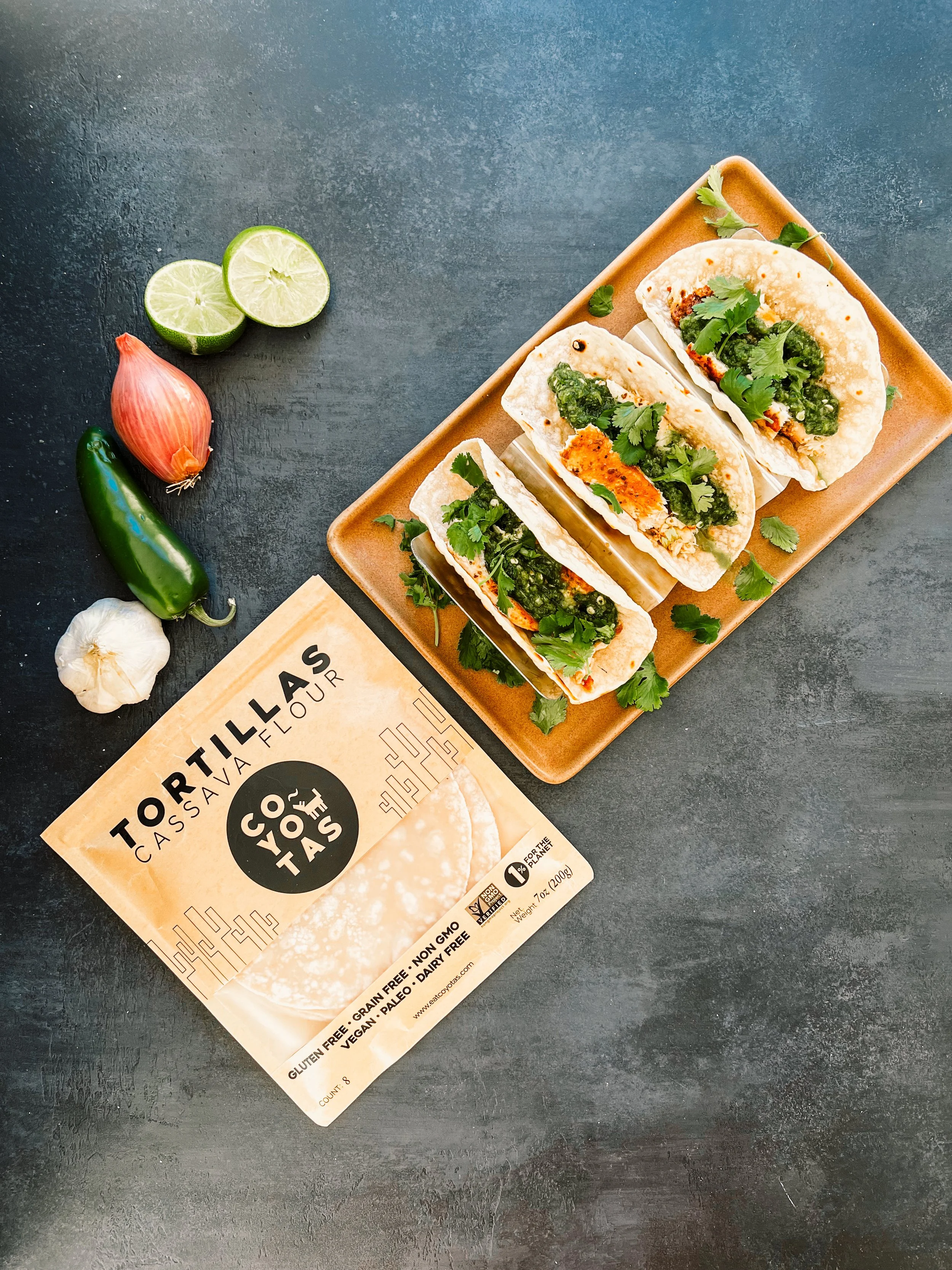 Fish Tacos With Roasted Green Salsa — The Trail To Health