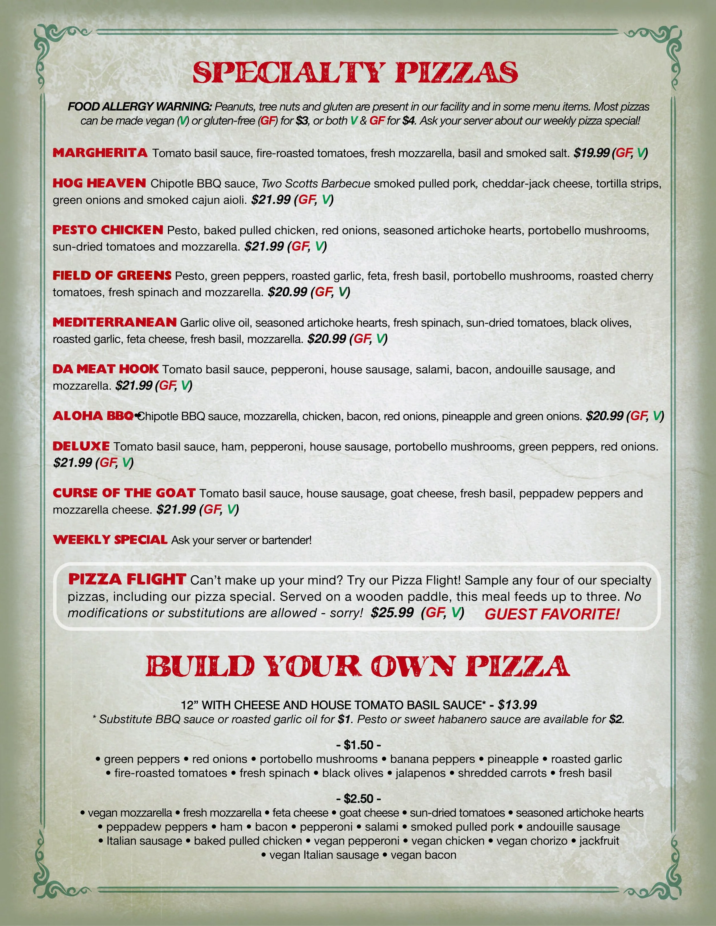 DINE-IN MENU - SAUGATUCK — The Mitten Brewing Co.