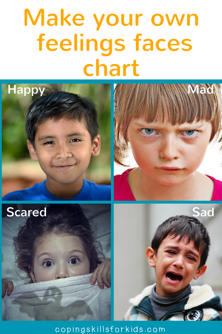 Make Your Own Feeling Faces Chart — Coping Skills for Kids