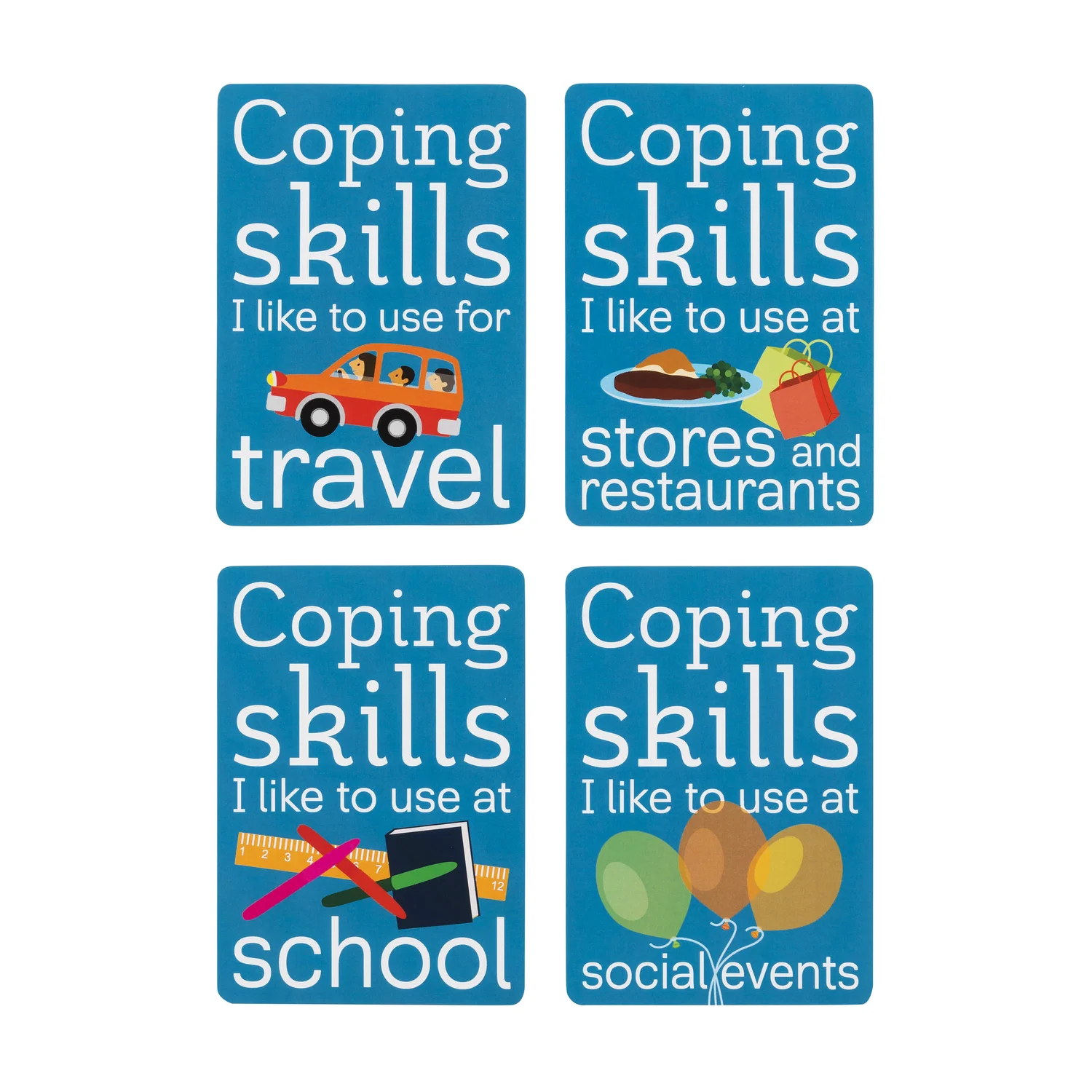 Coping Cue Cards — Coping Skills for Kids