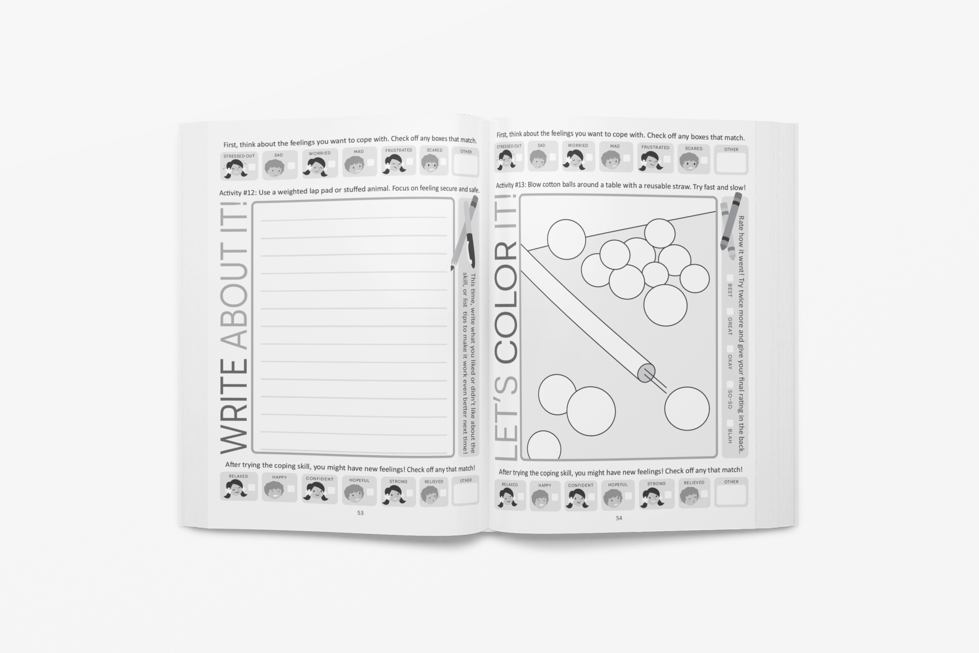 Activity Books — Coping Skills for Kids