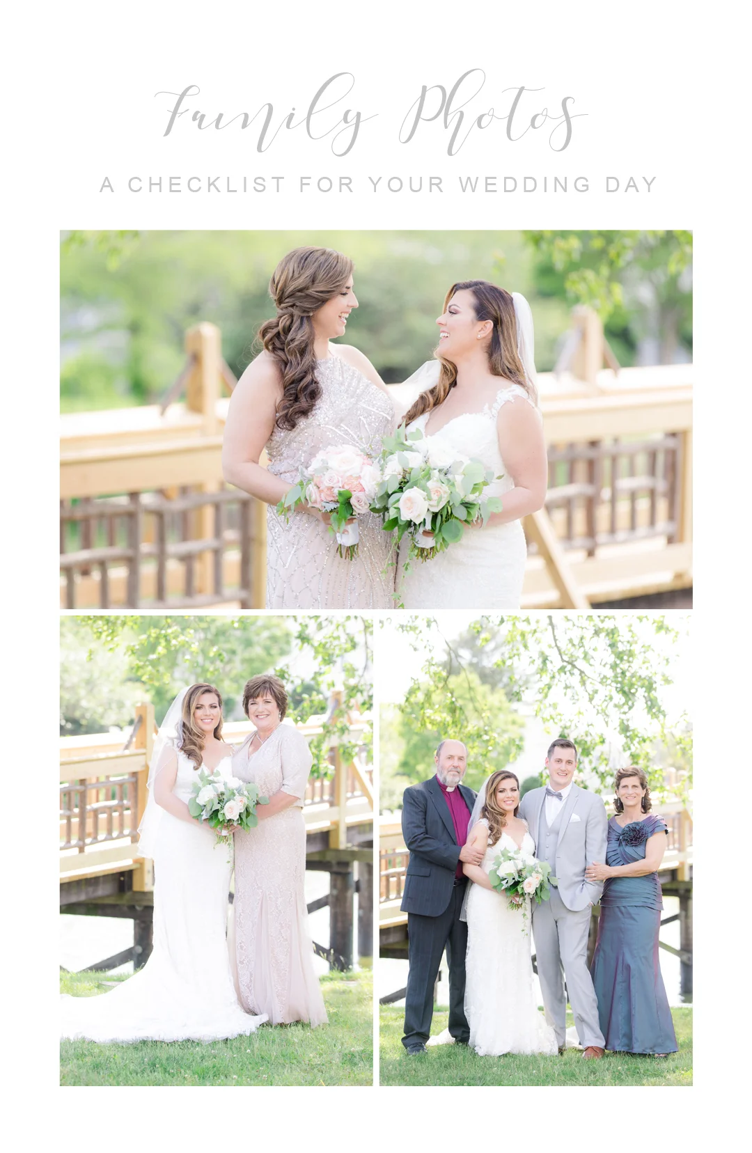 Wedding Day Family Photo List | NJ Natural Light Photographers | Jac ...