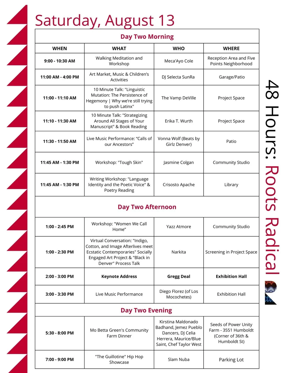 48 Hours Summit 2022: Roots Radical — RedLine Contemporary Art Center ...