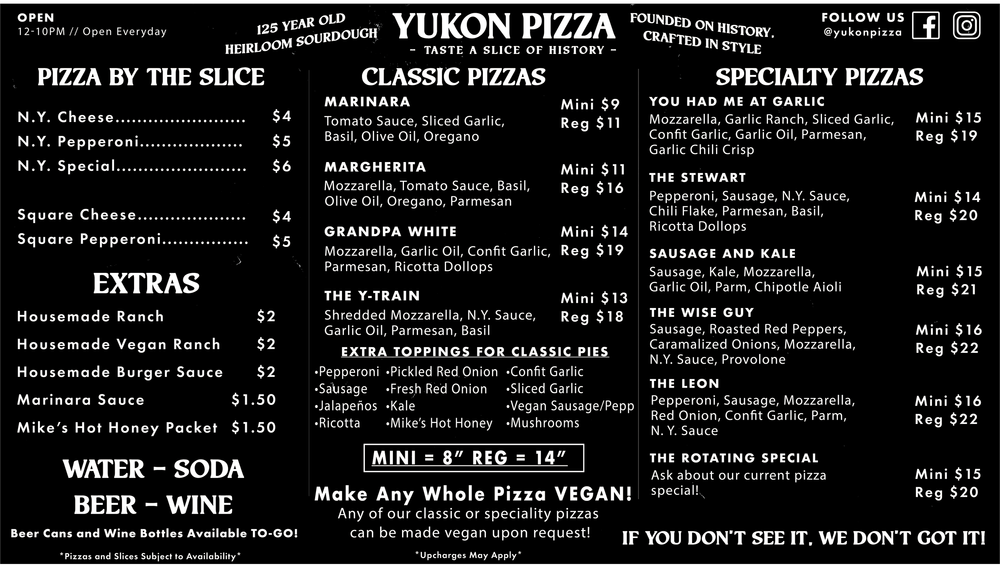 Yukon Pizza
