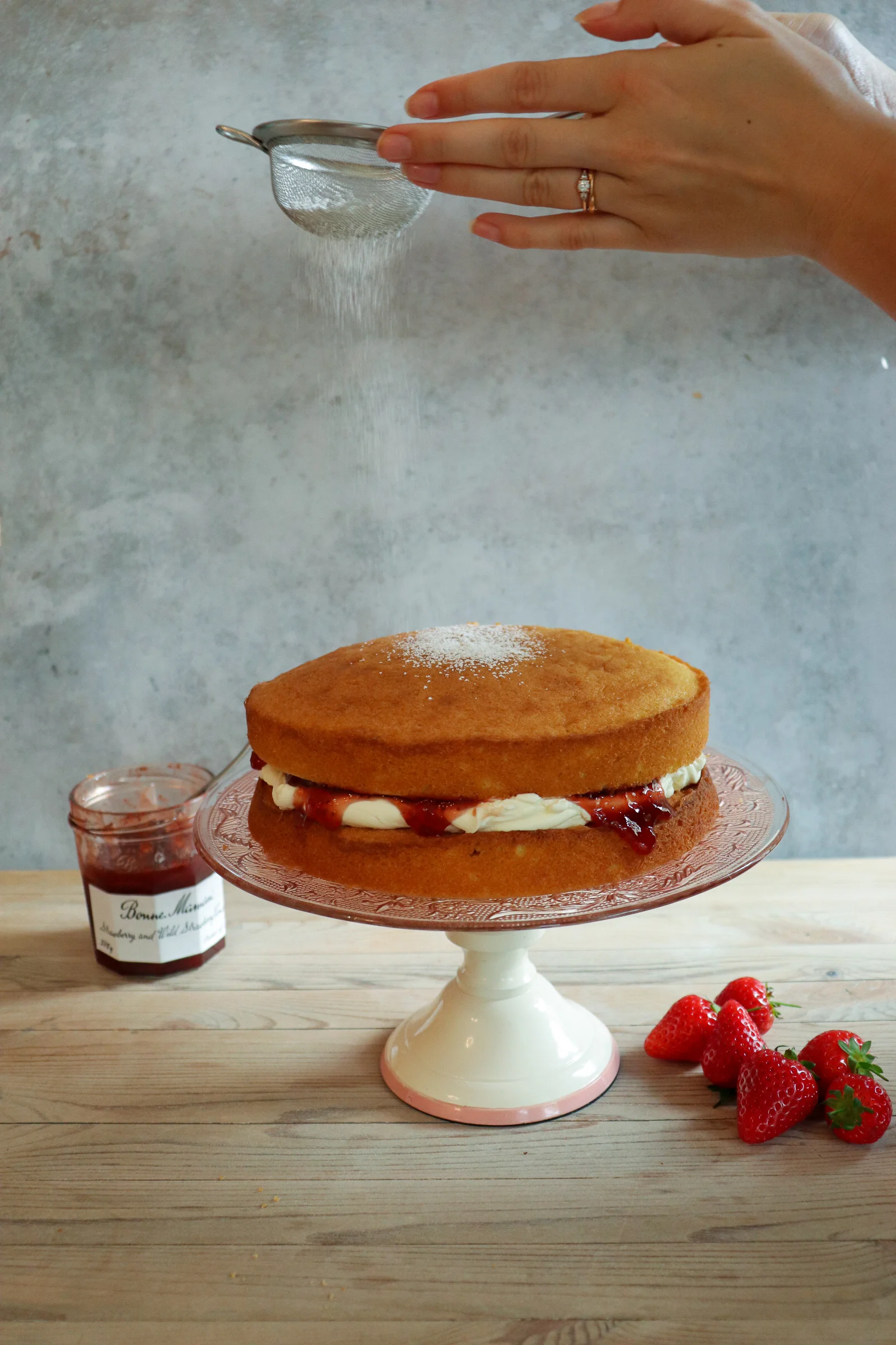 A big slice of Victoria Sponge and a night in front of the TV ...