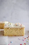 Sprinkle sponge cake with whipped vanilla buttercream — MARTHA COLLISON