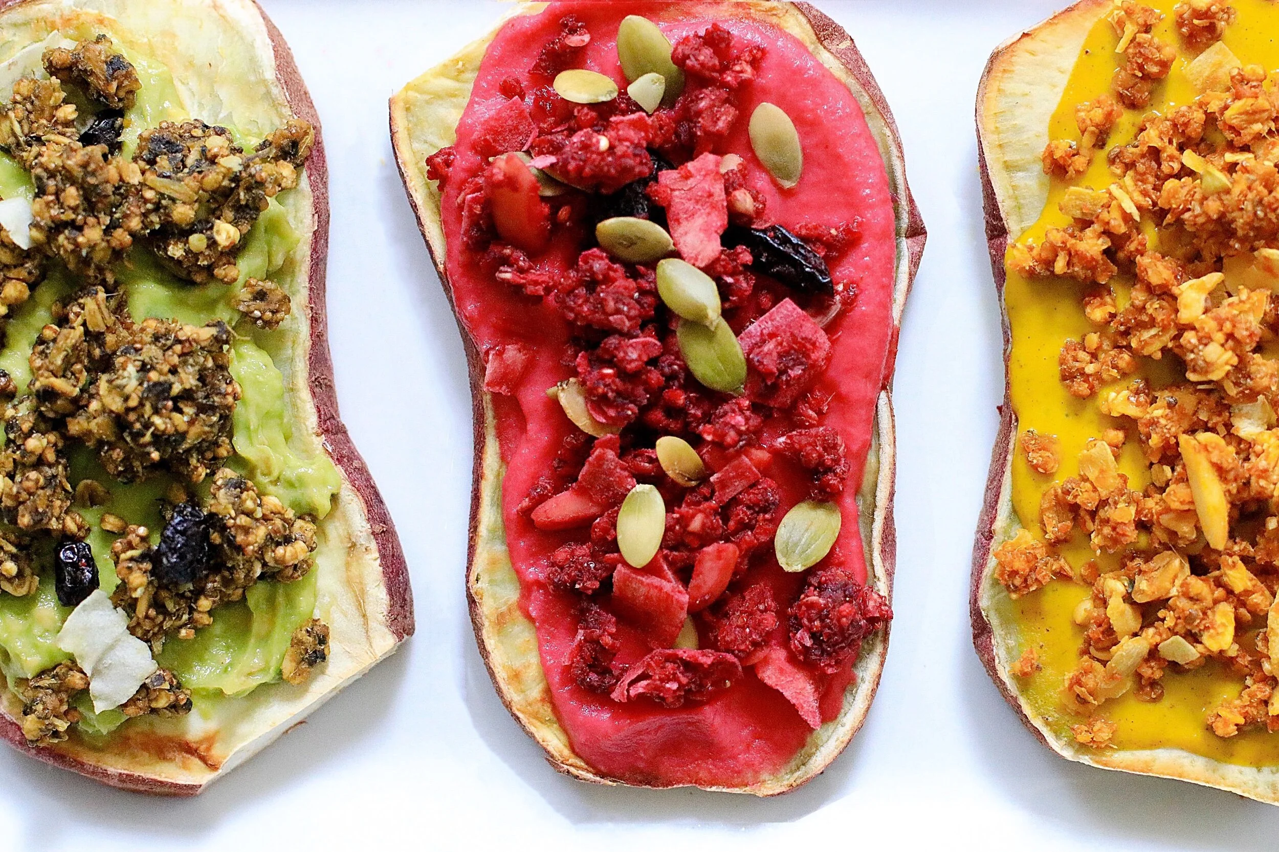 Recipe: Rainbow Sweet Potato Toast Trio by Danielle Bear ...