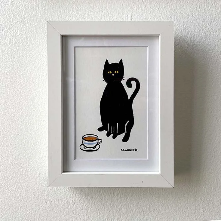 Coffee Cat Art