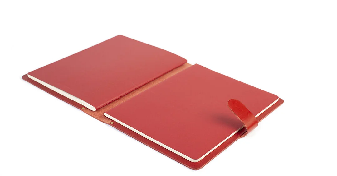 Red Open Notebook