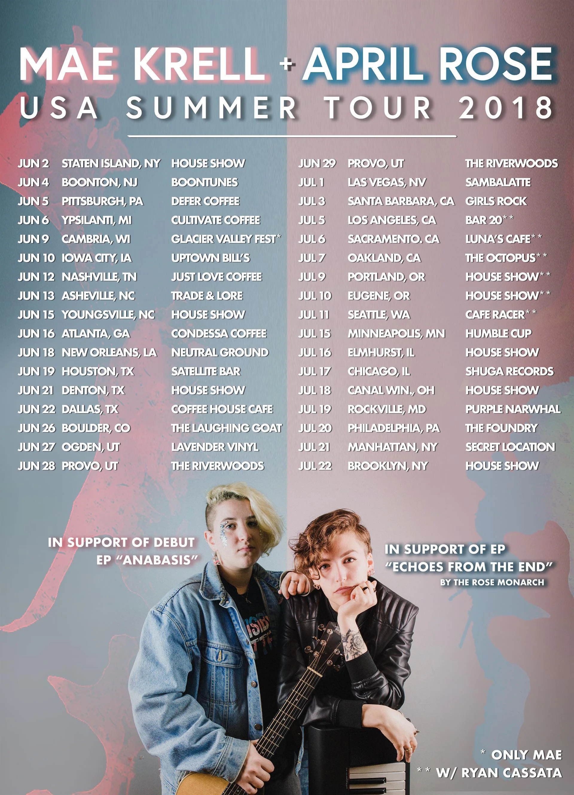 Mae Krell & April Rose Embark On Co-Headlining Tour - Musical Notes Global