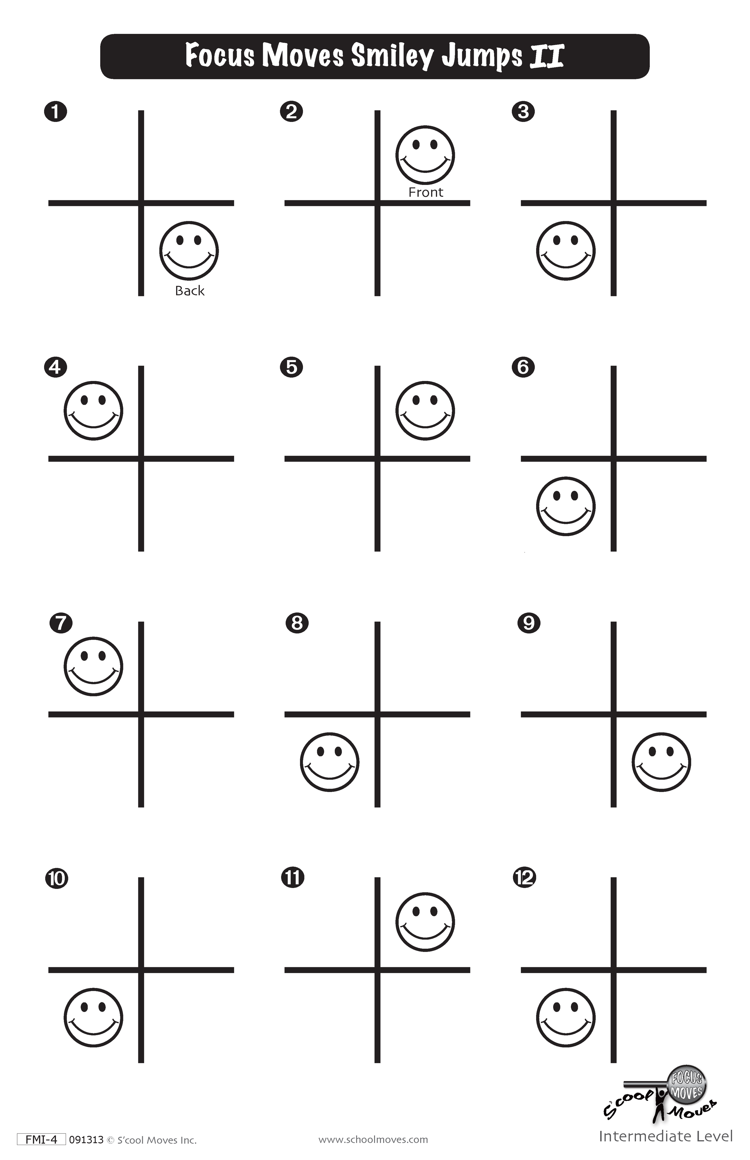 Focus Moves Poster Set With Instruction Booklet Grades K-5 (20 Posters ...