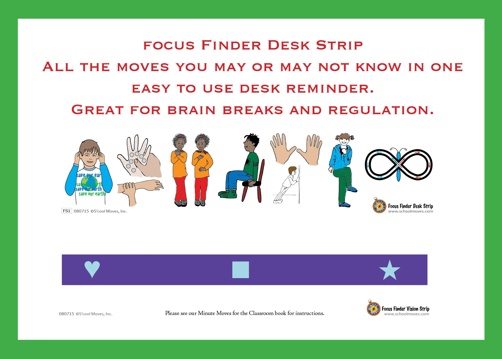 Student Desk Cards — S'cool Moves for Learning