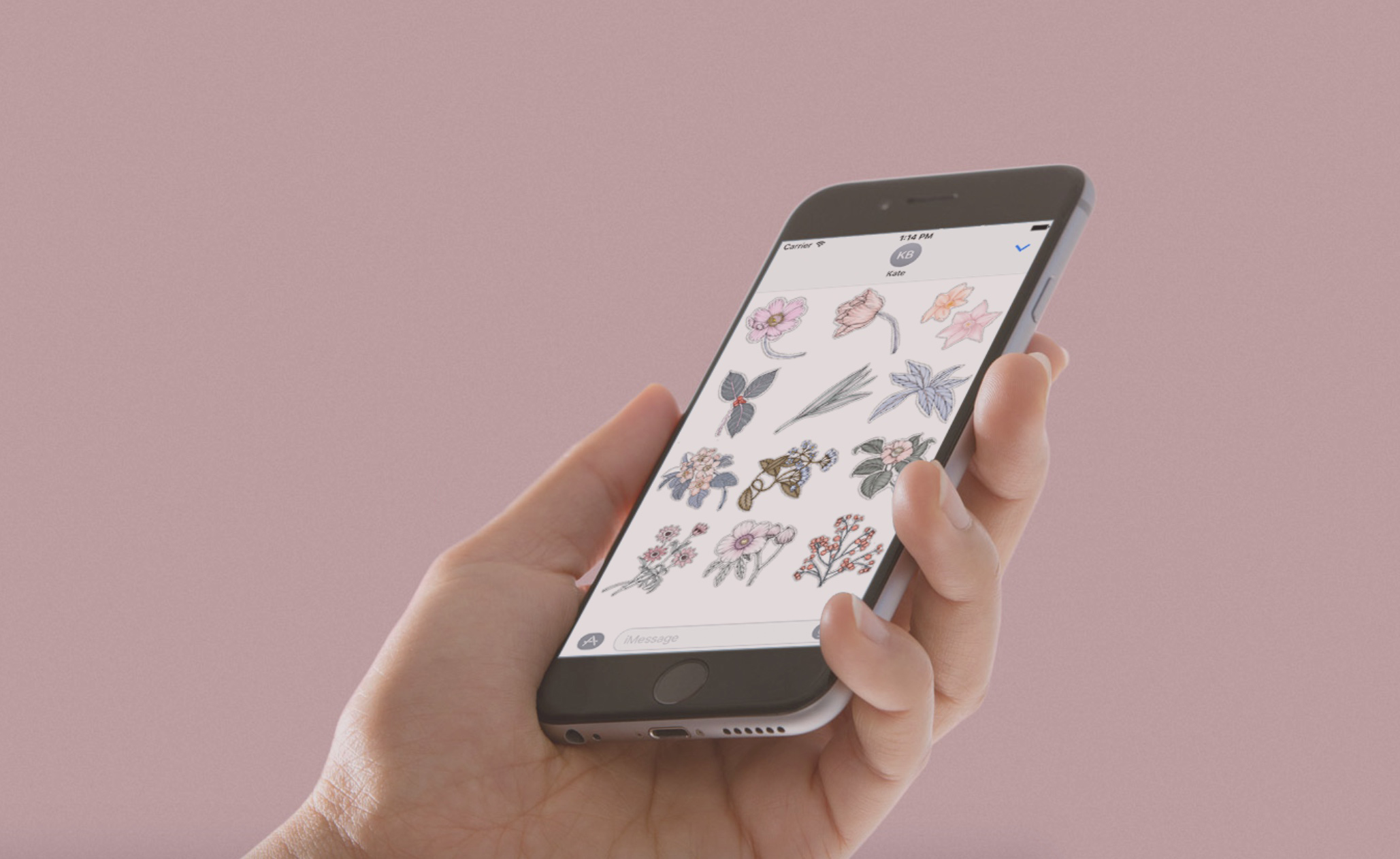 Flower Stickers for iMessage by Artist Jenny Zeng — Chulo Creative ...