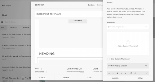 How to Create a Blog Post Template in Squarespace — Louise Henry — Tech ...