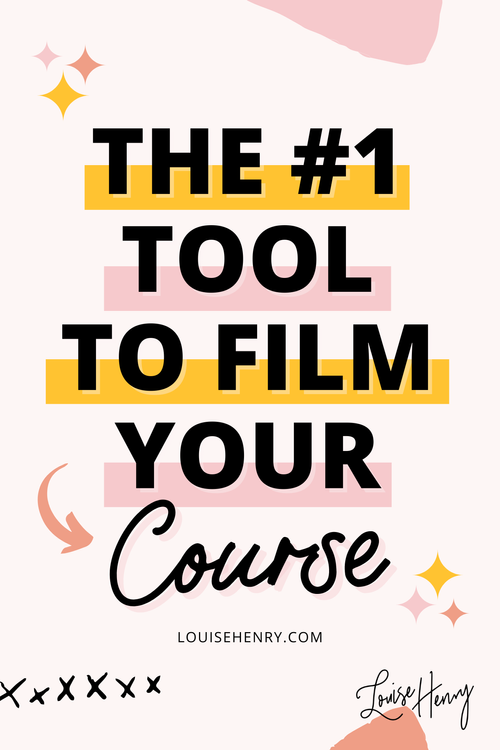 The Best Tool to Film Your Online Course (Quick and Easy!) — Louise ...