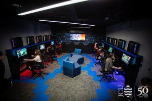 Designing Esports room interiors (gaming rooms) for university student ...