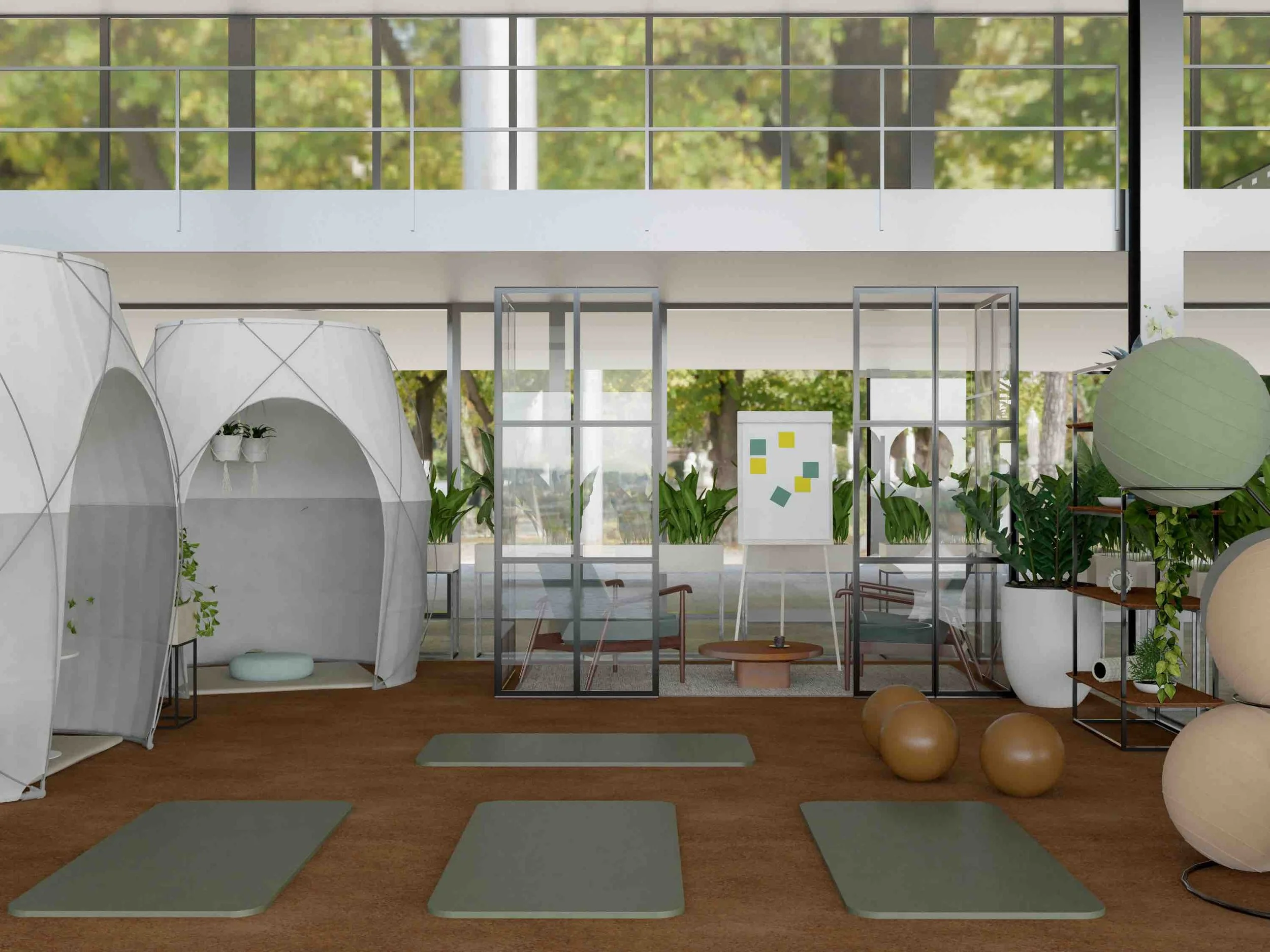 Guide to yoga room design by wellness studio designer — biofit gym ...