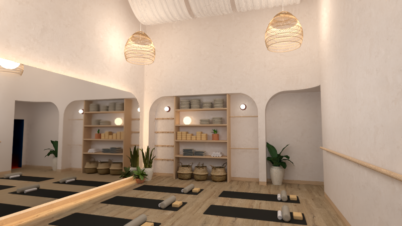 Guide to yoga room design by wellness studio designer — gym designers ...