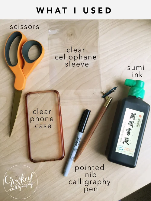 DIY: Calligraphy Phone Case — Crooked Calligraphy