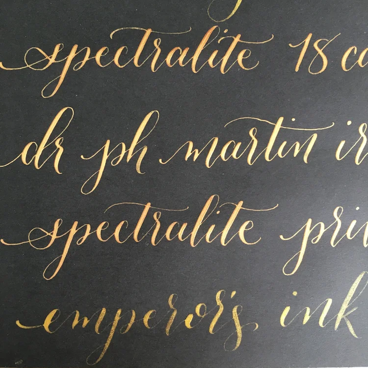 The Best Gold Calligraphy Inks! — Crooked Calligraphy