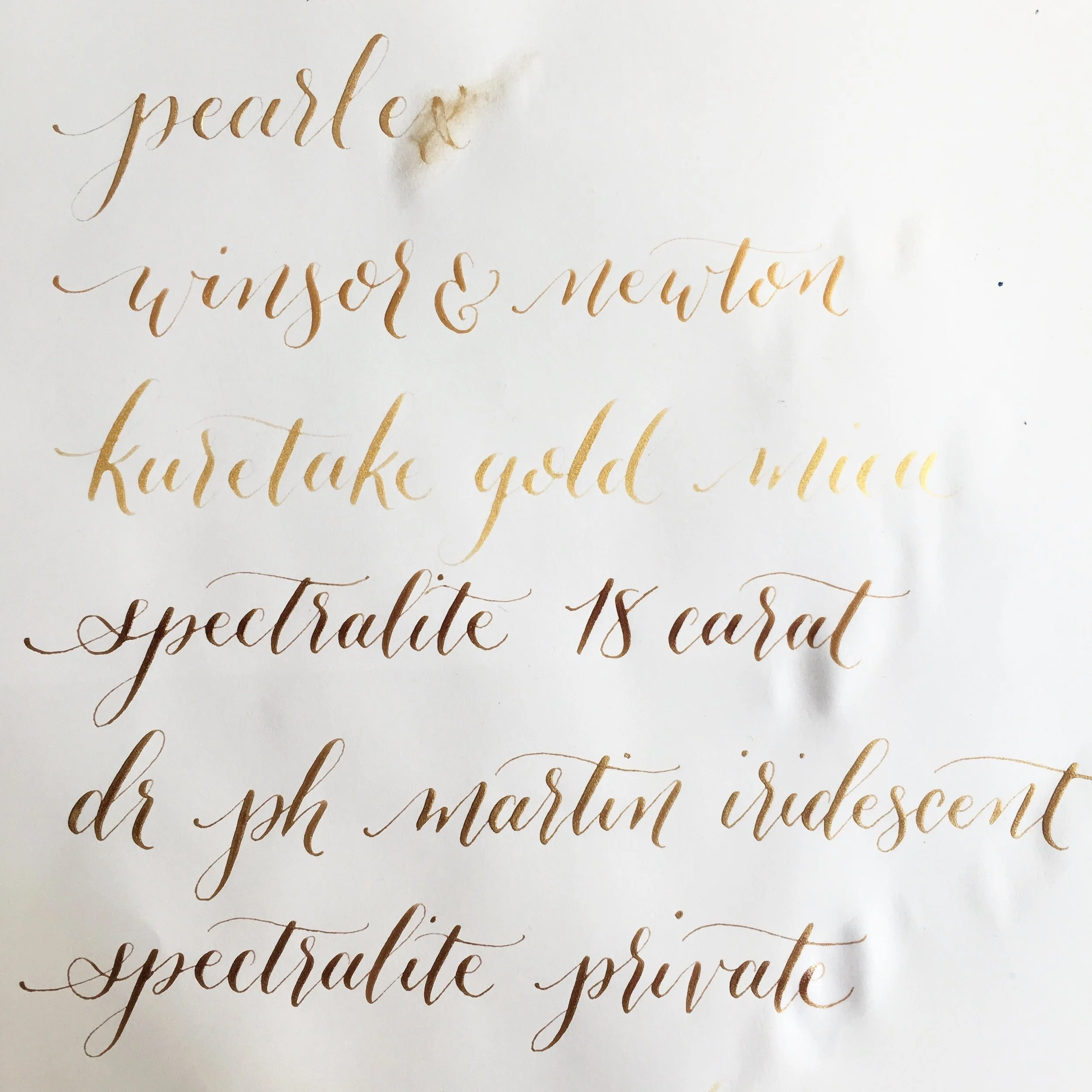 The Best Gold Calligraphy Inks! — Crooked Calligraphy