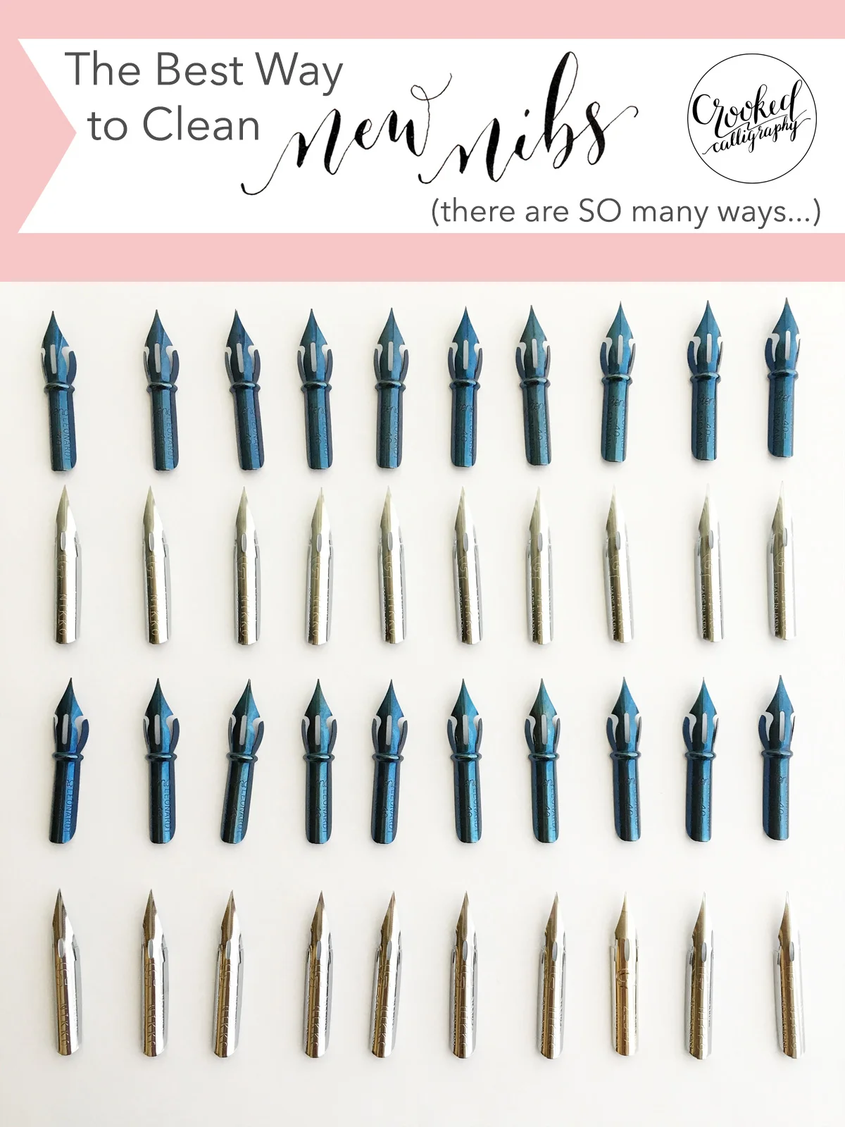 CALLIGRA-TIP: The Best Way to Clean New Nibs — Crooked Calligraphy