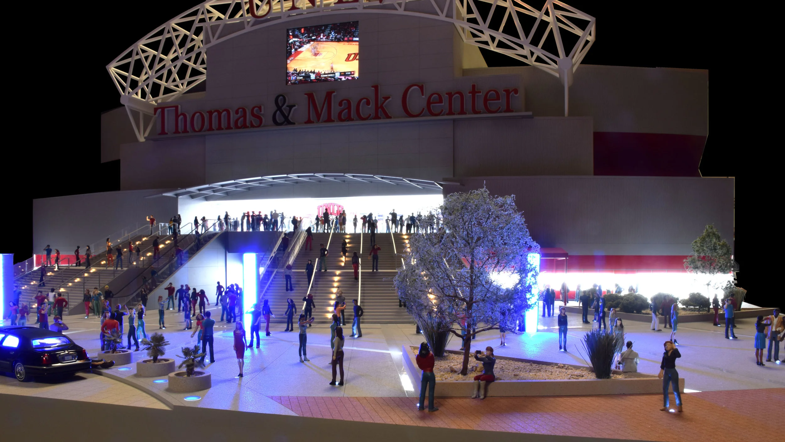 Thomas & Mack Center Model — The Model Shop